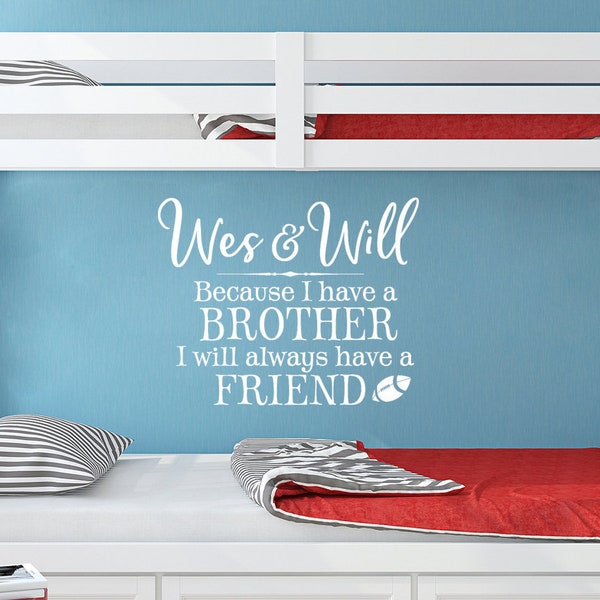 Brother Wall Decals - Etsy