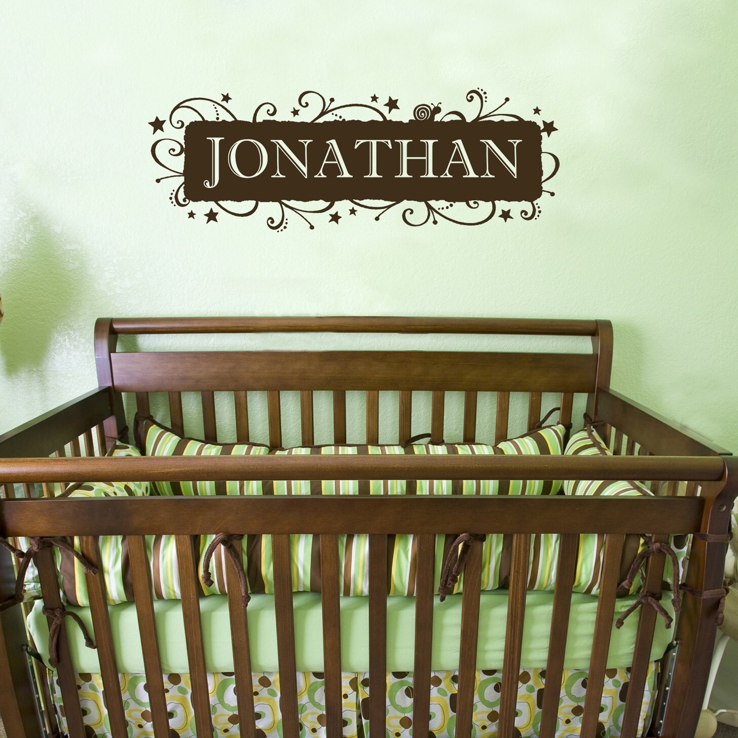 Personalized Nameplate With Snail and Stars Wall Words Vinyl - Etsy