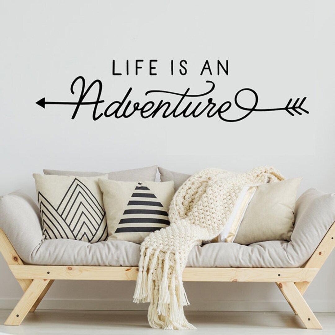 Adventure Wall Decal Life is an Adventure Vinyl Decal Adventure Quote ...