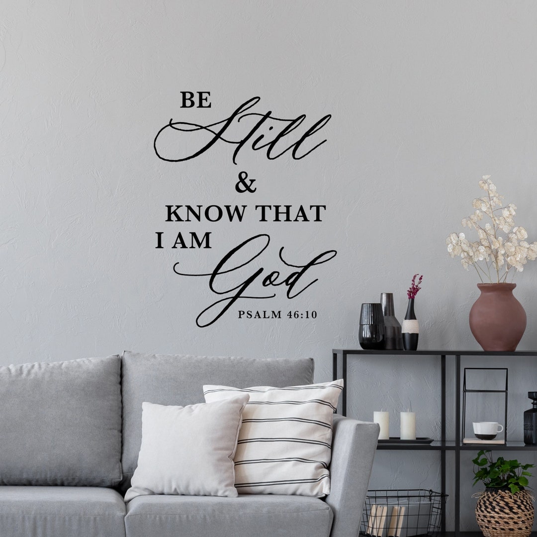 Bible Verse Decal Sticker Christian Wall Art Modern Scripture Wall ...