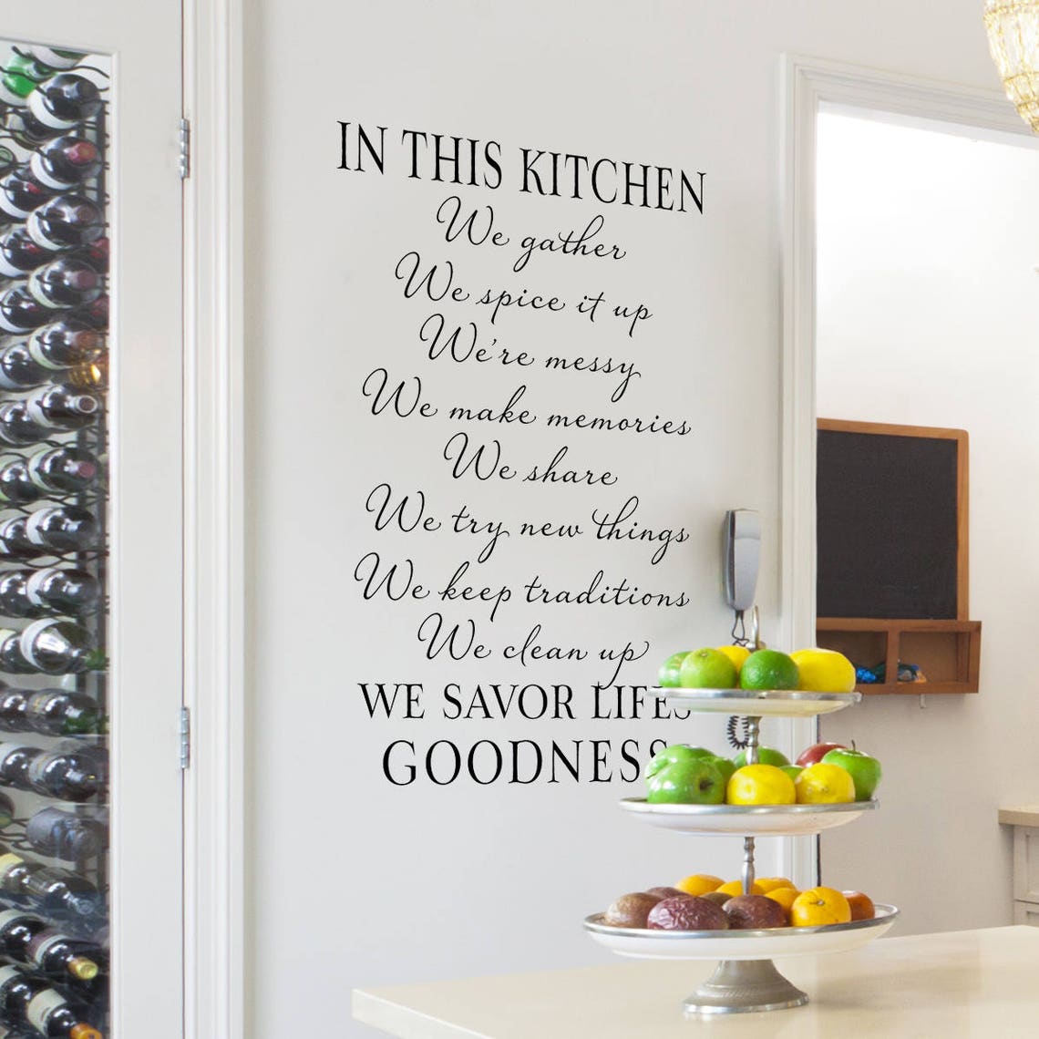 Kitchen Wall Decor Kitchen Quote Wall Decal in This - Etsy