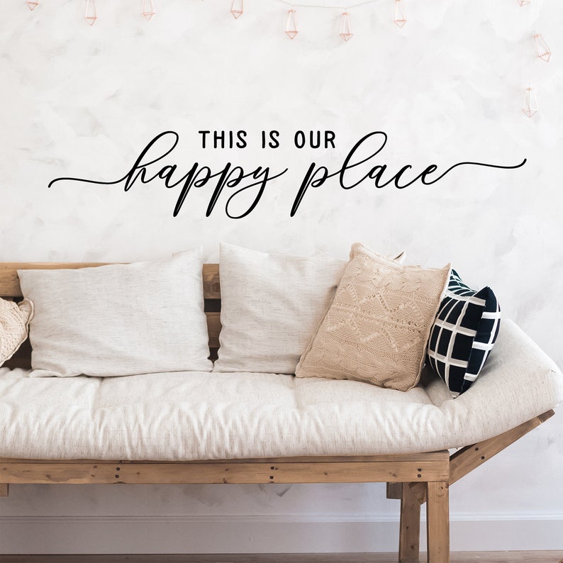 Family Room Decor This is Our Happy Place Living Room Decor | Etsy