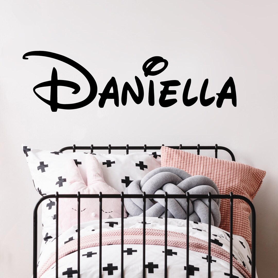 Personalized Disney Font Name Wall Decal Kids Room Wall Decor Boy's ...
