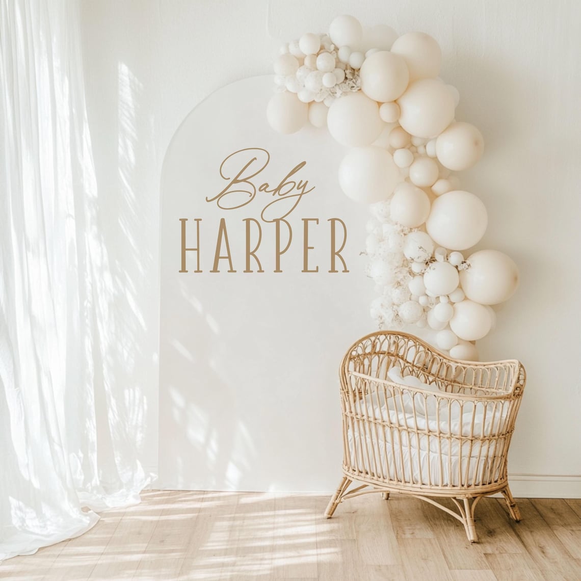 We Can Bearly Wait Baby Shower Decal for Balloon Arch Baby Shower Sign ...