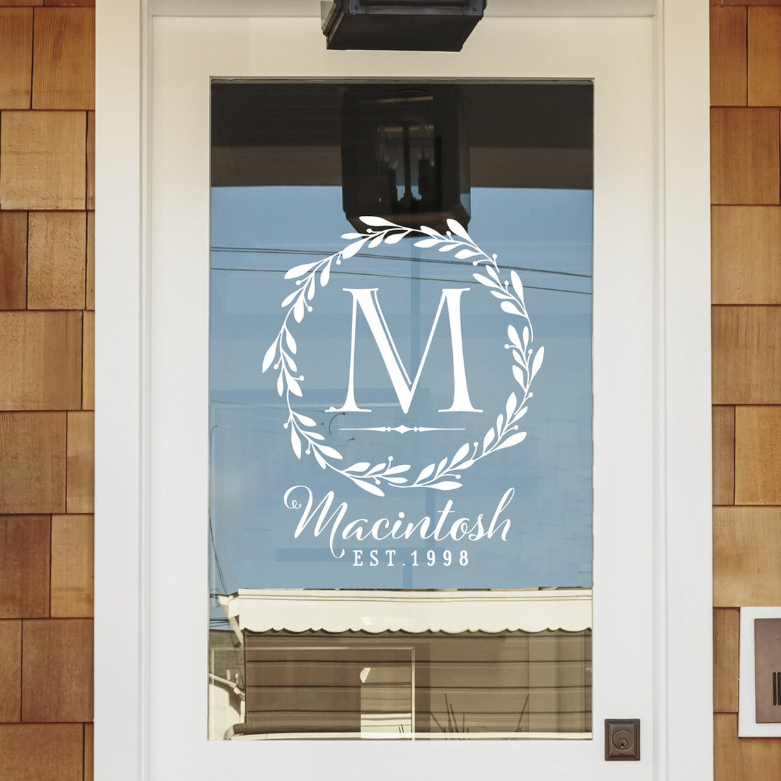 Front Door Decal Family Monogram Personalized Storm Door - Etsy