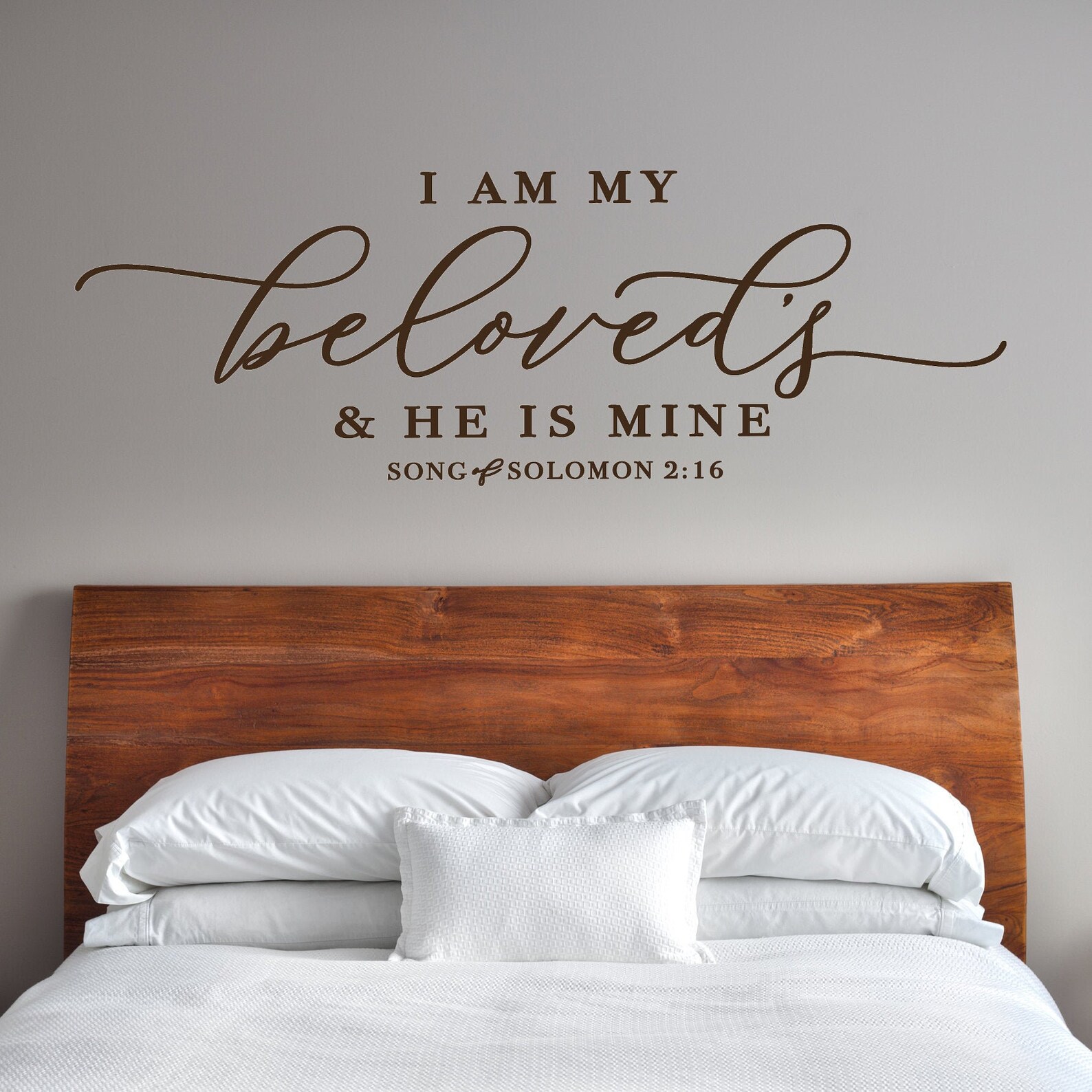 I Am My Beloved's & He is Mine Bedroom Wall Art Vinyl - Etsy