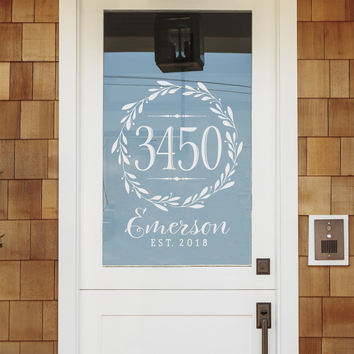 Front Door Decal Family Monogram Personalized Storm Door | Etsy