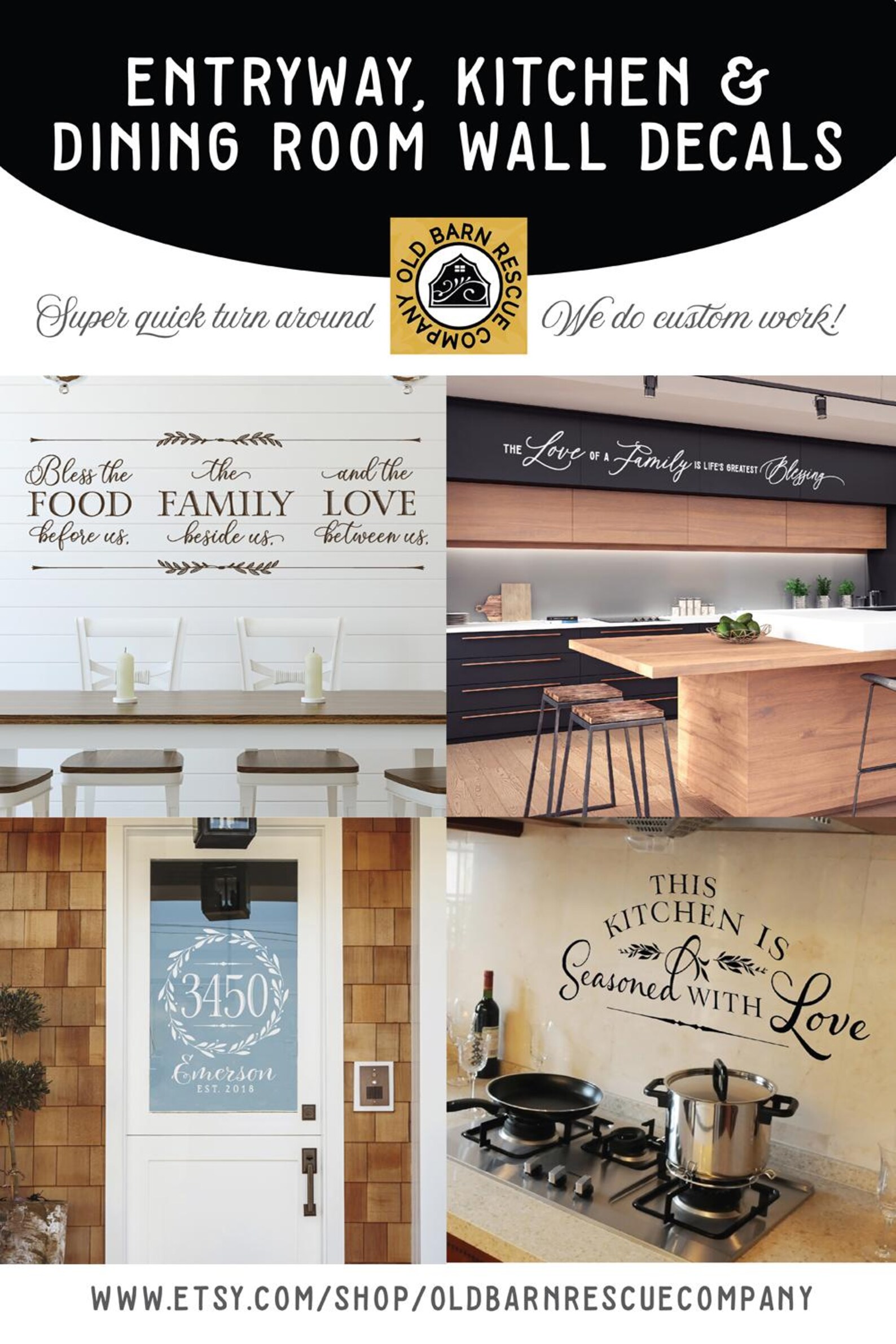 Front Door Decal Address for Door Vinyl Decal Personalized Address ...