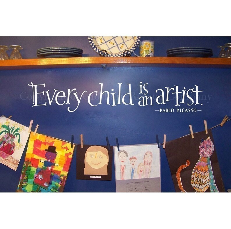 Every Child is an Artist Childs Art Display Wall Decal - Etsy