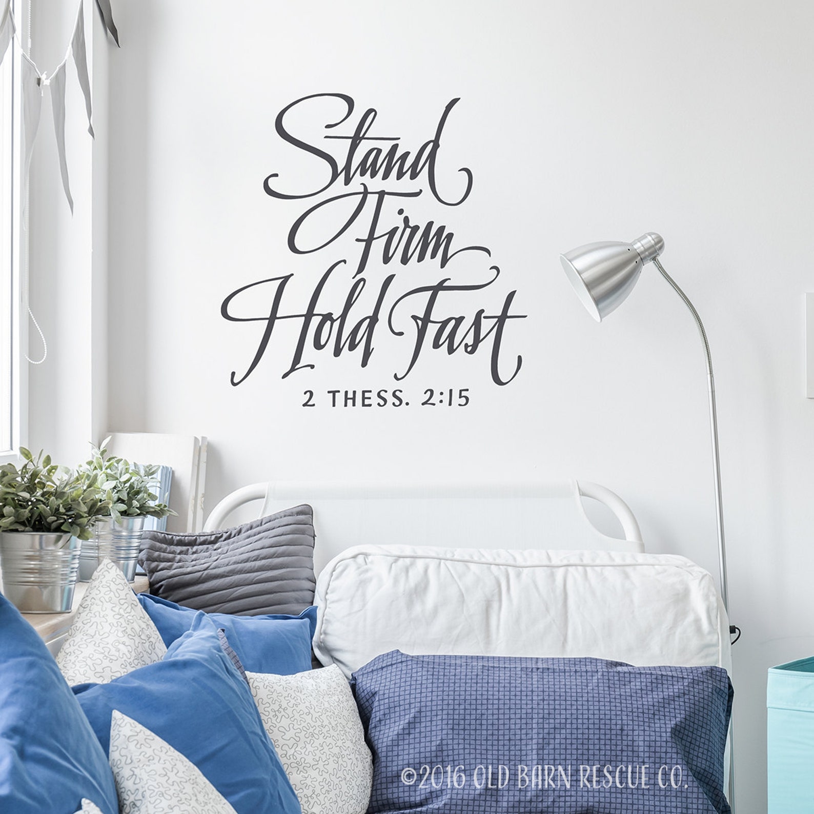Stand Firm Hold Fast Vinyl Wall Decal Scripture Wall Quote - Etsy