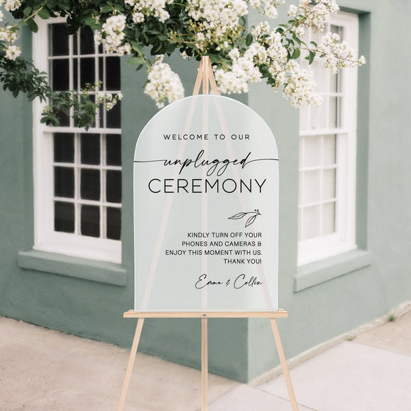 Wedding Ceremony Sign Vinyl Decal - Etsy