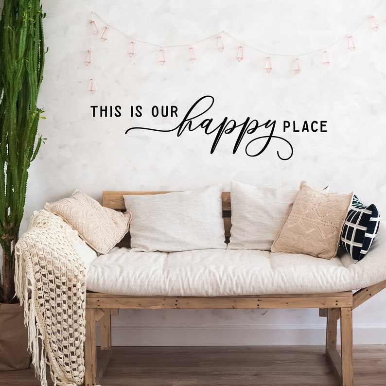 This is Our Happy Place Bedroom Wall Decal Family Room | Etsy