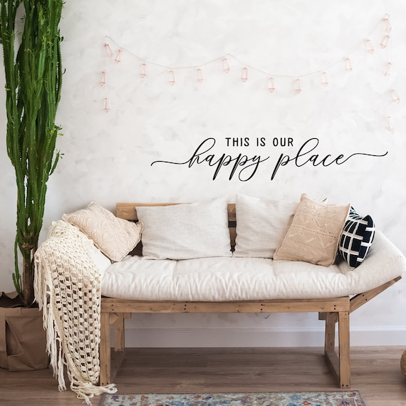 Family Room Decor This is Our Happy Place Living Room Decor | Etsy