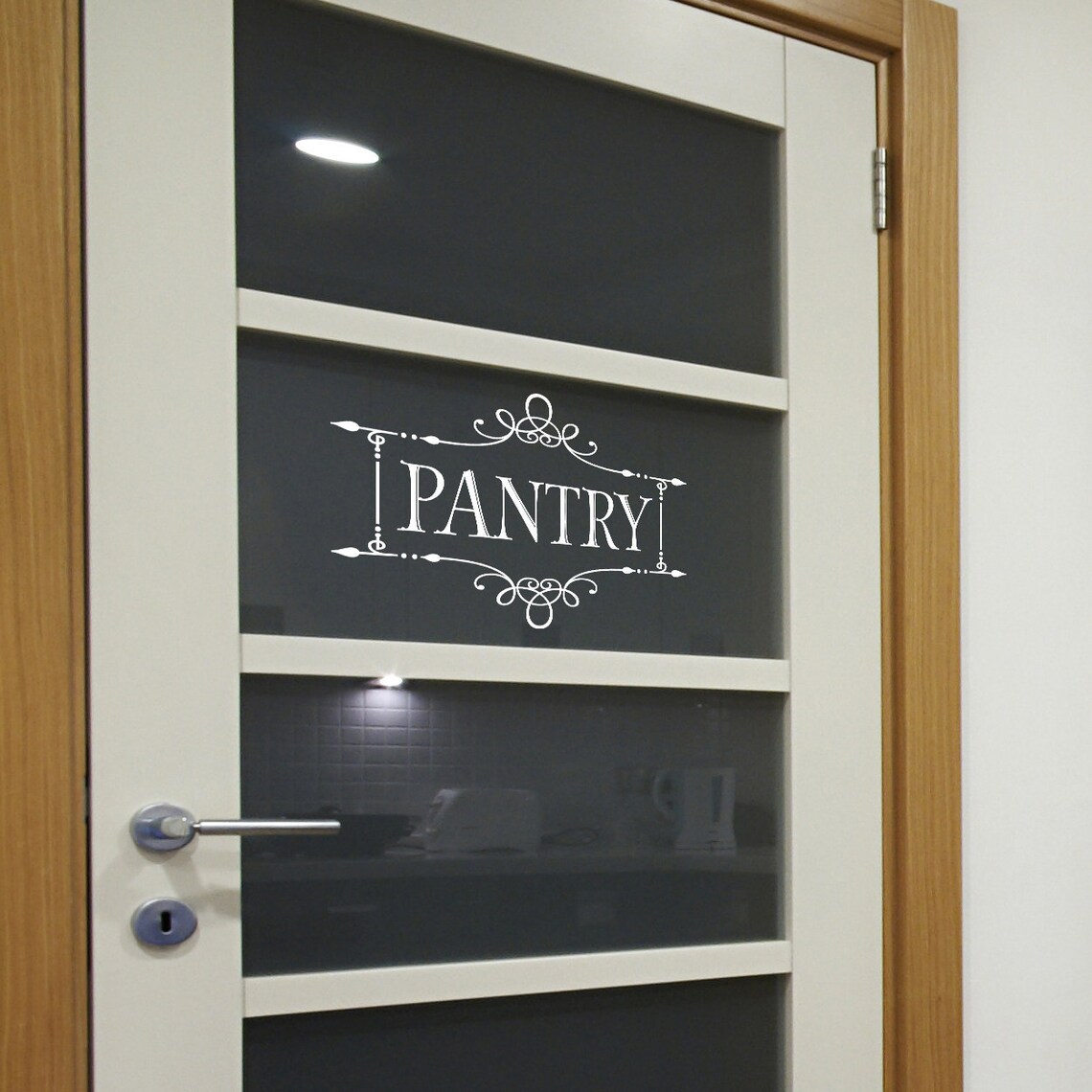 Pantry Door Decal Glass Pantry Door Vinyl Sticker Kitchen - Etsy