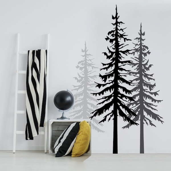 Pine Tree Wall Decal - Etsy