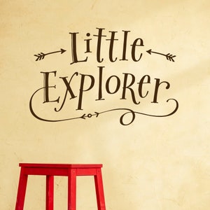 Little Explorer Vinyl Decal Kid's Room Adventure Wall - Etsy