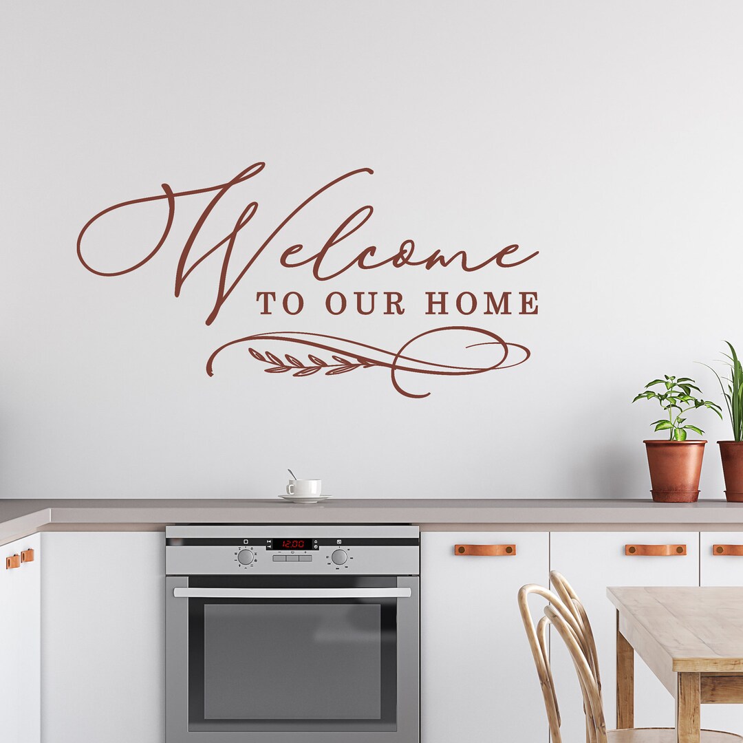 Entry Way Wall Decor Welcome to Our Home Wall Decal Vacation - Etsy