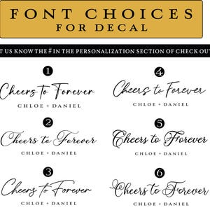 Cheers to Forever Sign Decal Custom Wedding Backdrop Decal Wedding ...