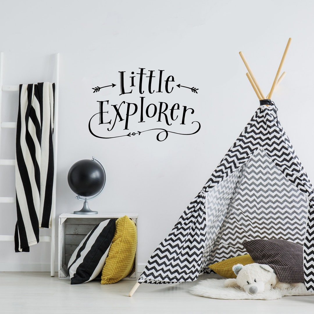 Little Explorer Vinyl Decal Kid's Room Adventure Wall - Etsy