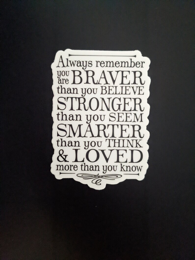 Sticker Quotes Inspirational Decals Always Remember You | Etsy