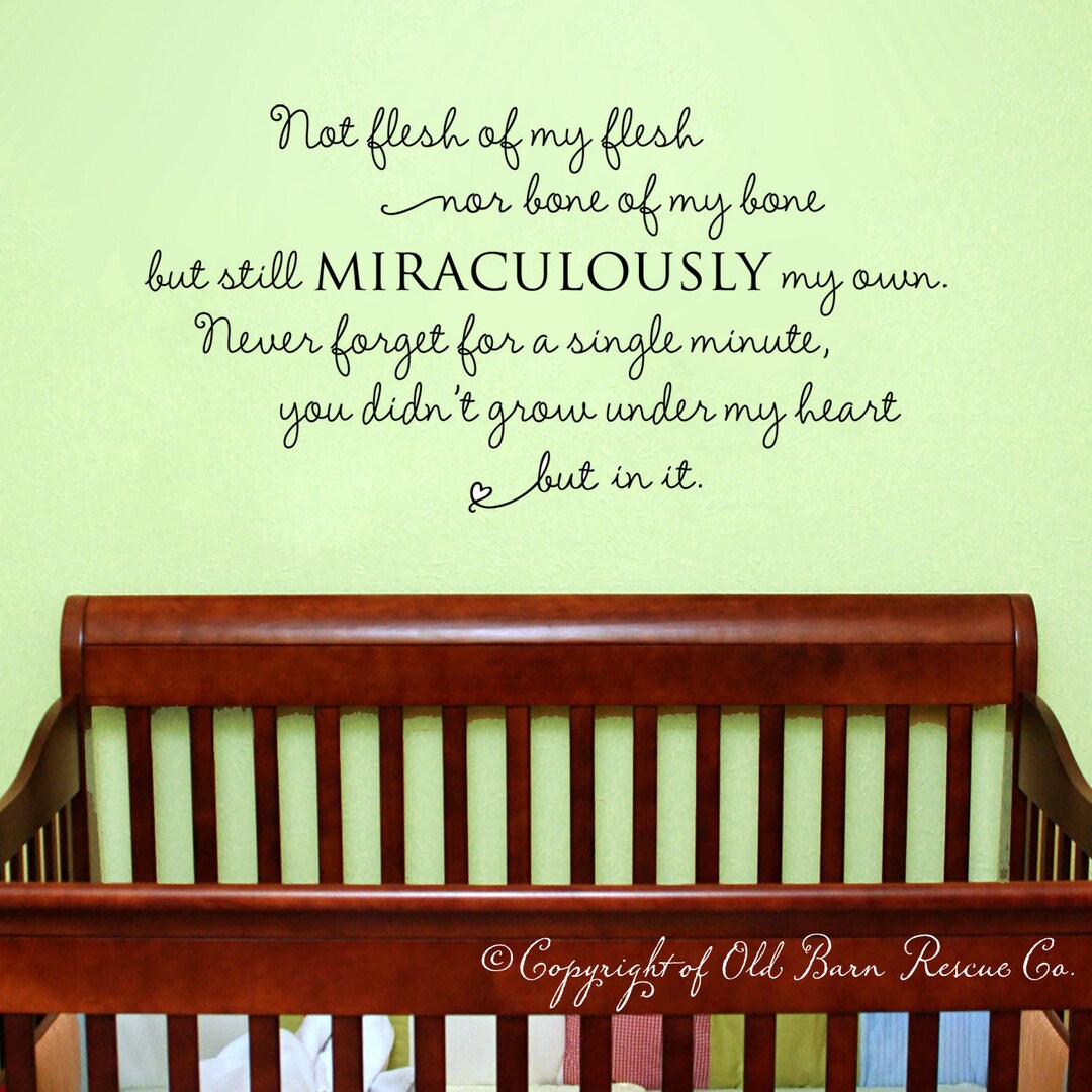 Adoption Creed Wall Decal Lettering Art - Etsy