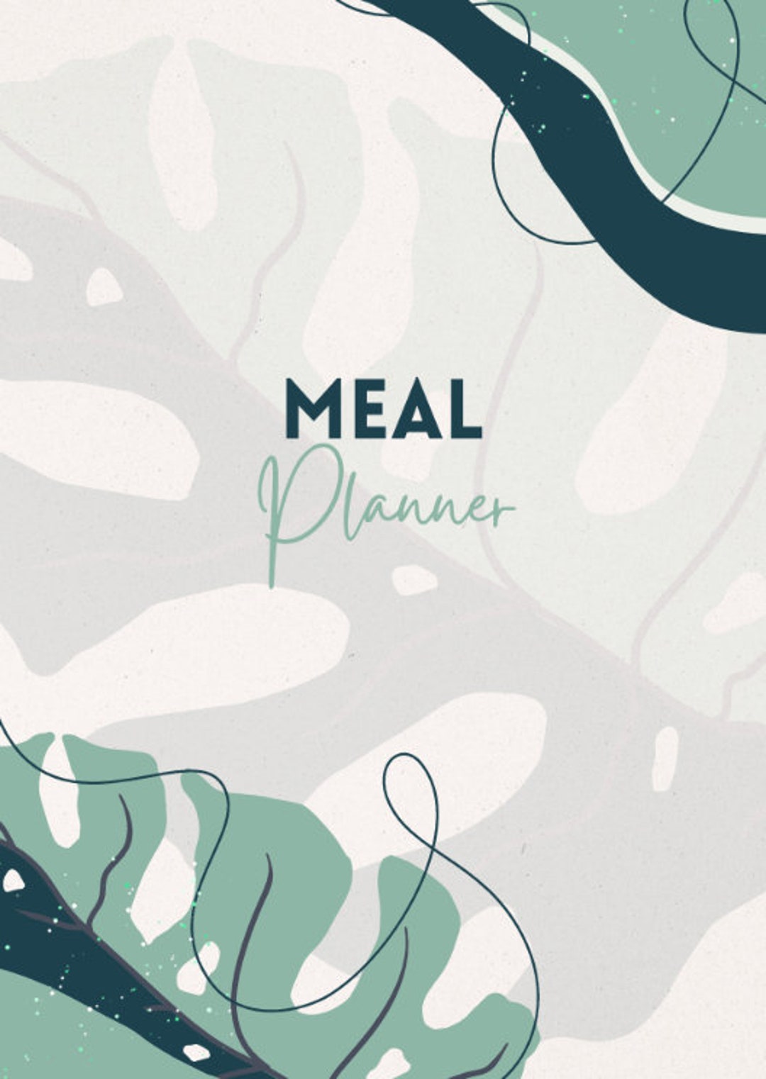Meal Planner Etsy