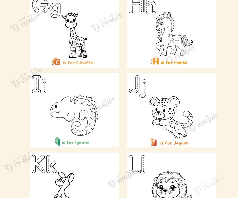 Mini Alphabet Coloring Book for Kids Learning Learn to Color, Write ...