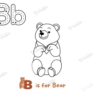 Mini Alphabet Coloring Book for Kids Learning Learn to Color, Write ...