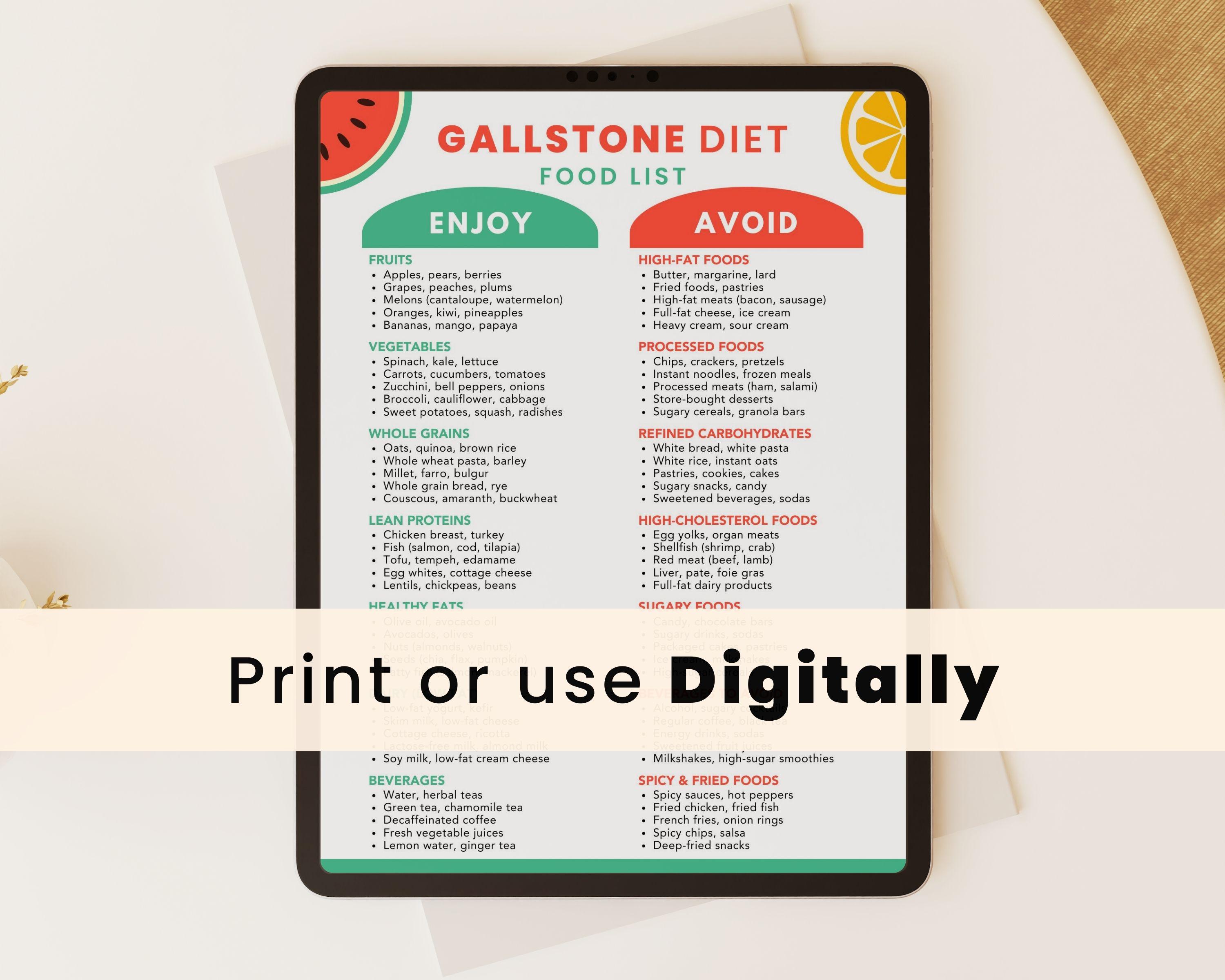 Gallstone Diet Food List | Food to Eat for Gallbladder Stone | Gall ...