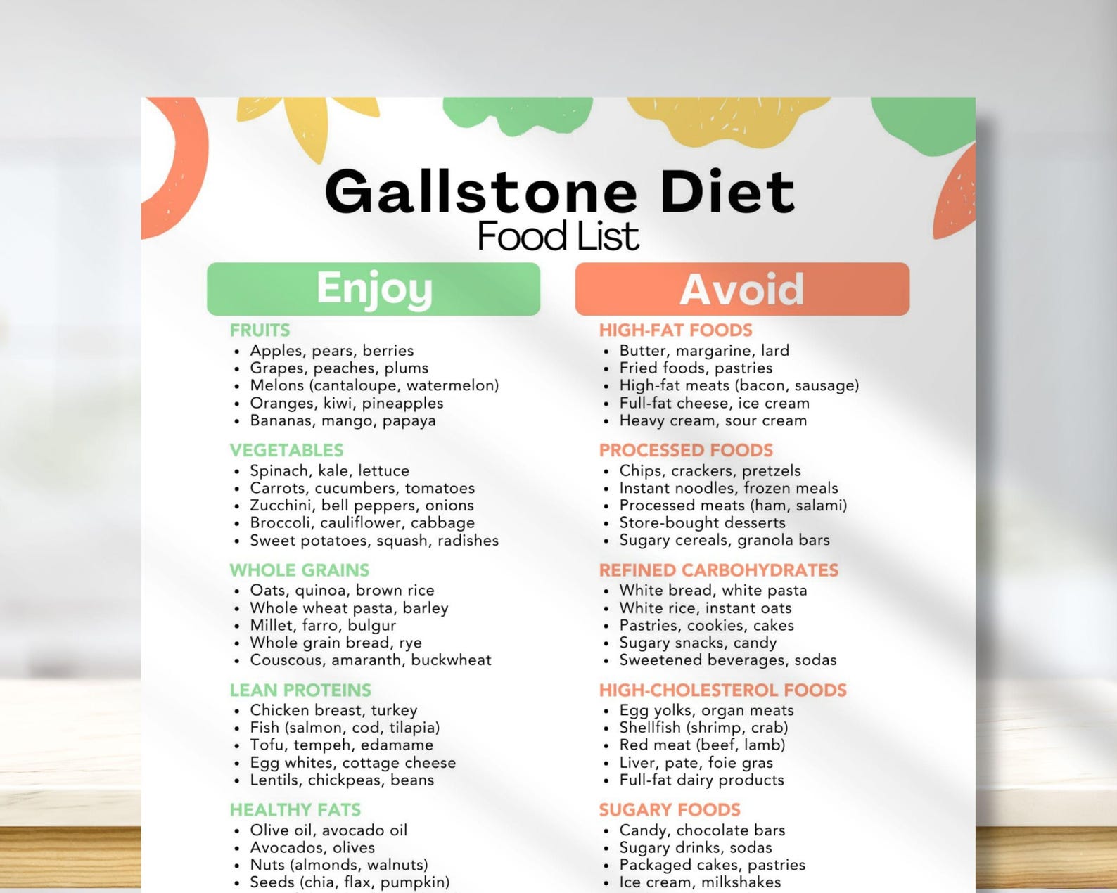 Gallstone Diet Food List | Food to Eat for Gallbladder Stone | Gall ...