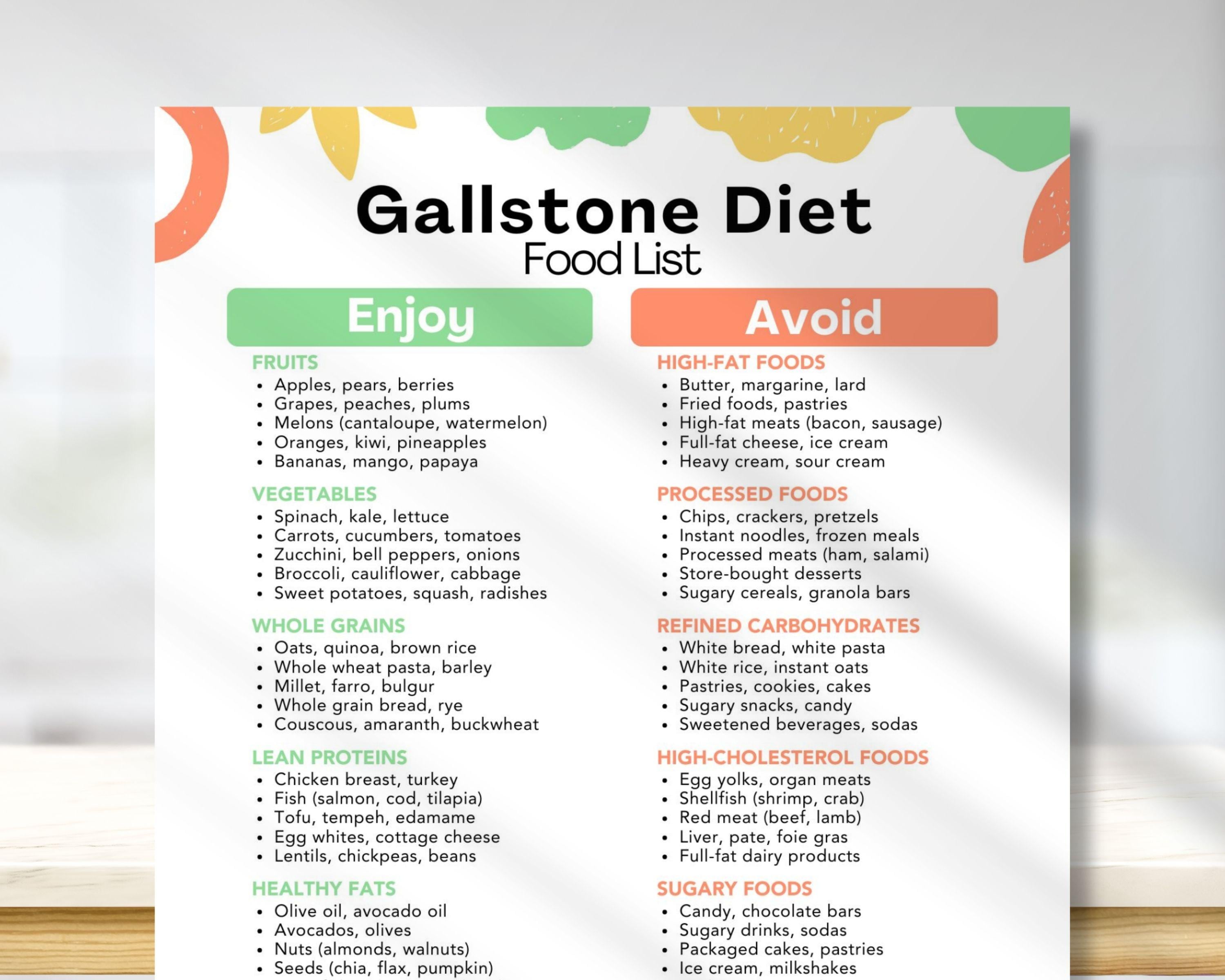 Gallstone Diet Food List | Food to Eat for Gallbladder Stone | Gall ...