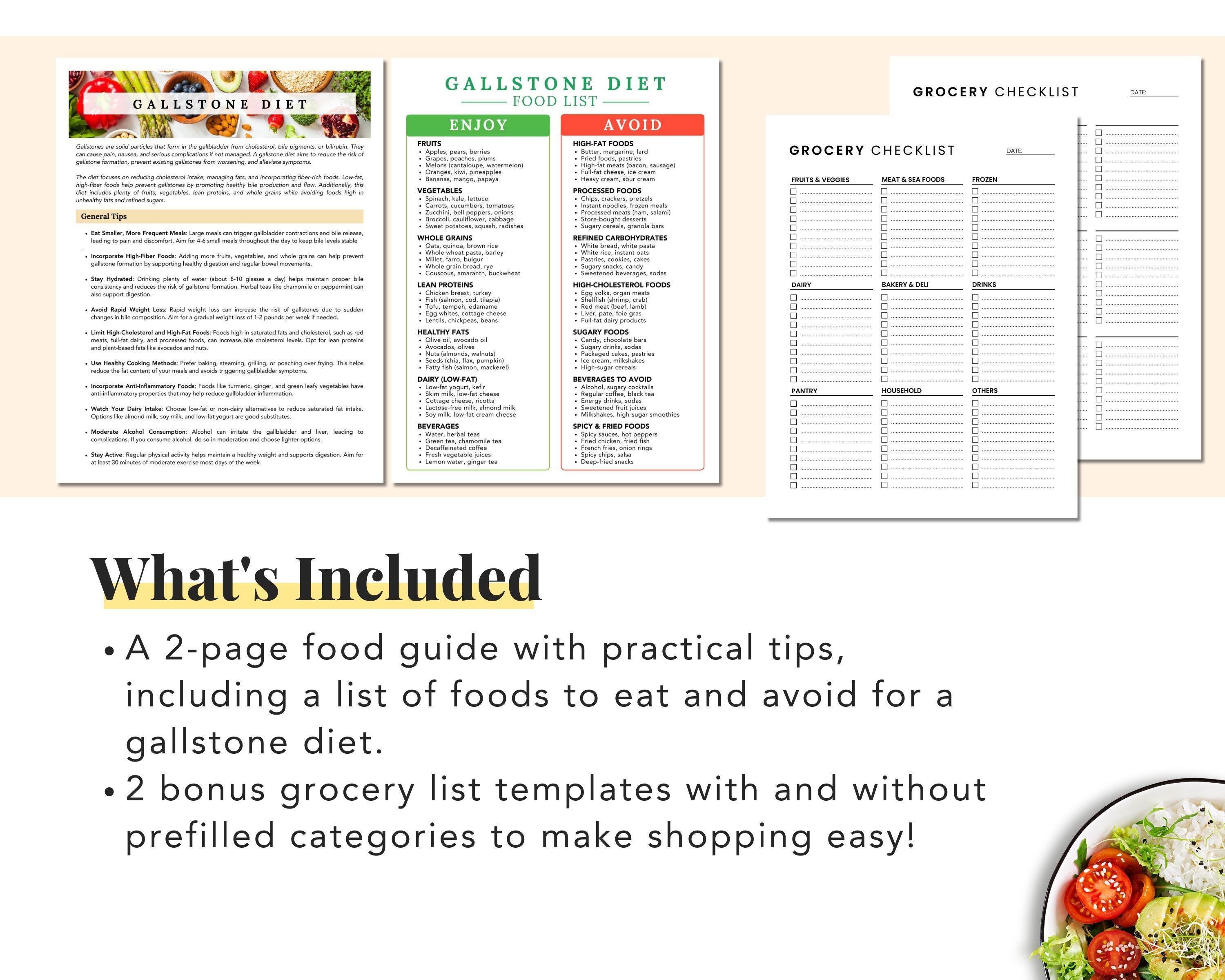 Gallstone Diet Food List | Food to Eat for Gallbladder Stone | Gall ...