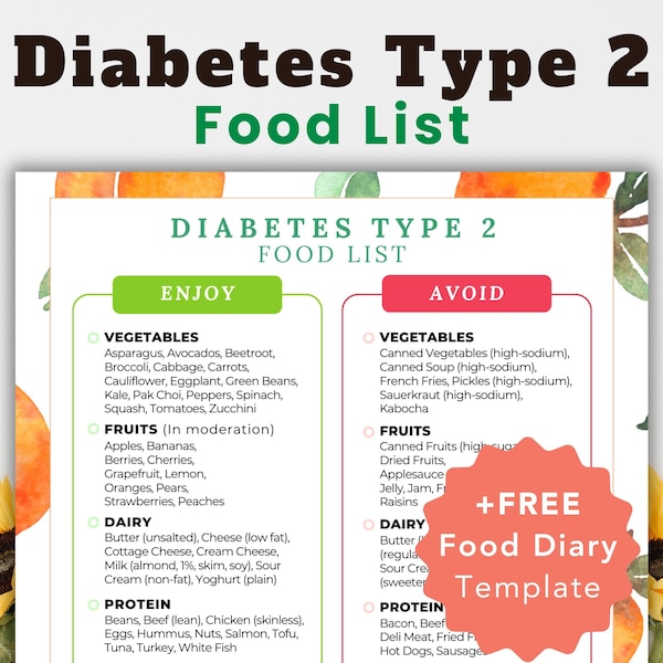 Diabetes Information Handout, Patient Worksheet, Type 2 Diabetes ...