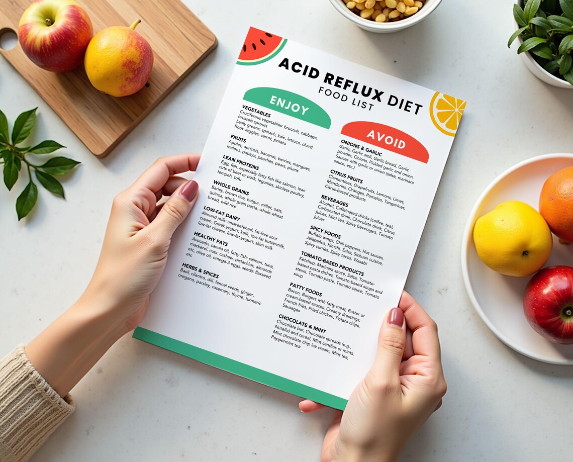 Acid Reflux Food List | Gerd Diet | Acid Reflux Food Chart for Gerd ...