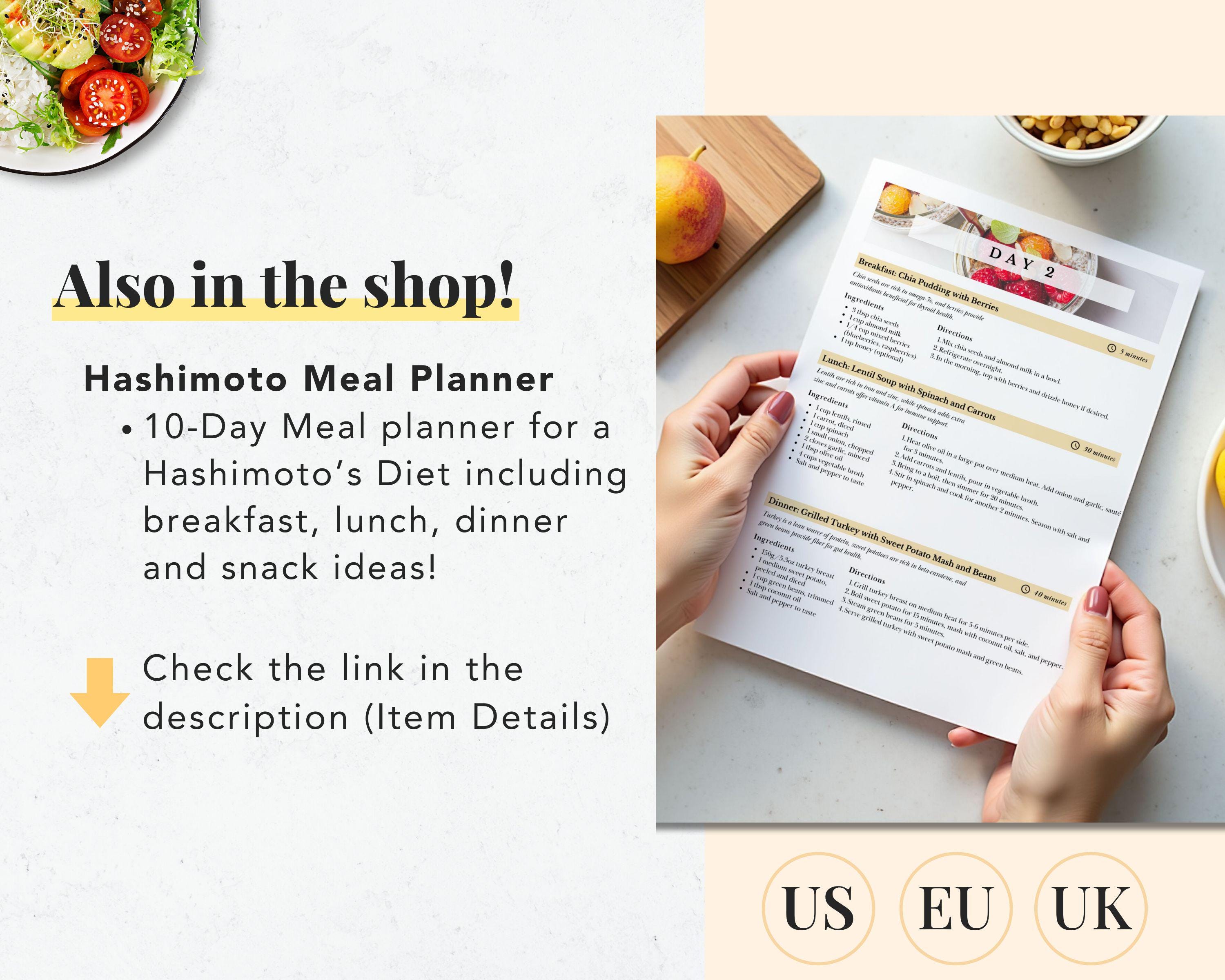 Hashimoto's Diet Food List for Thyroid Health | Food Charrt Hashimotos ...