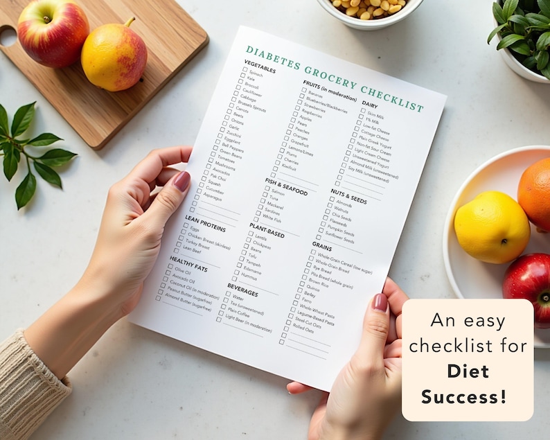 Diabetes Grocery Checklist | Best Foods for Diabetics | Diabetic Meal ...