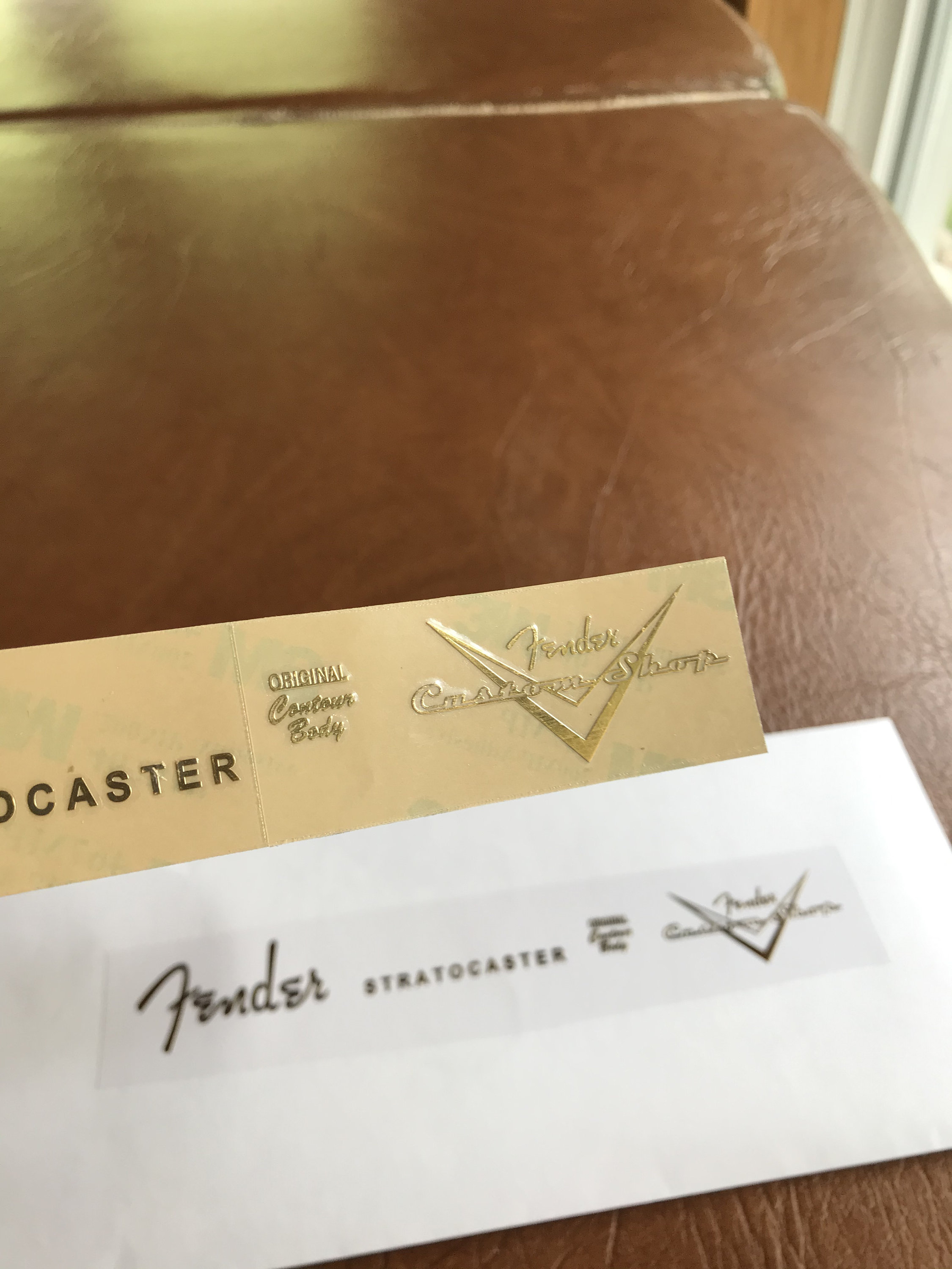 Fender Stratocaster Metal Laser Cut 3d Guitar Decal Headstock Sticker ...