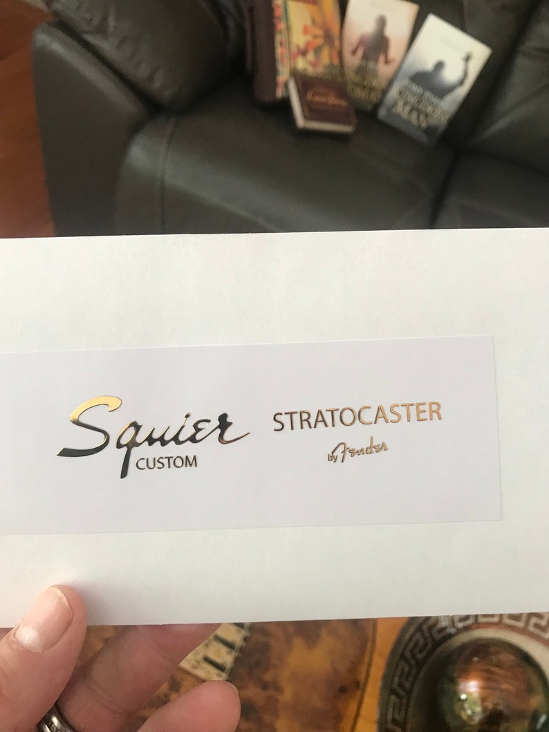 Squire Metal Laser Cut 3d Guitar Decal Headstock Sticker Restoration ...