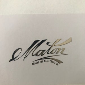 Maton Metal Laser Cut 3d Guitar Decal Headstock Sticker Restoration M55 ...