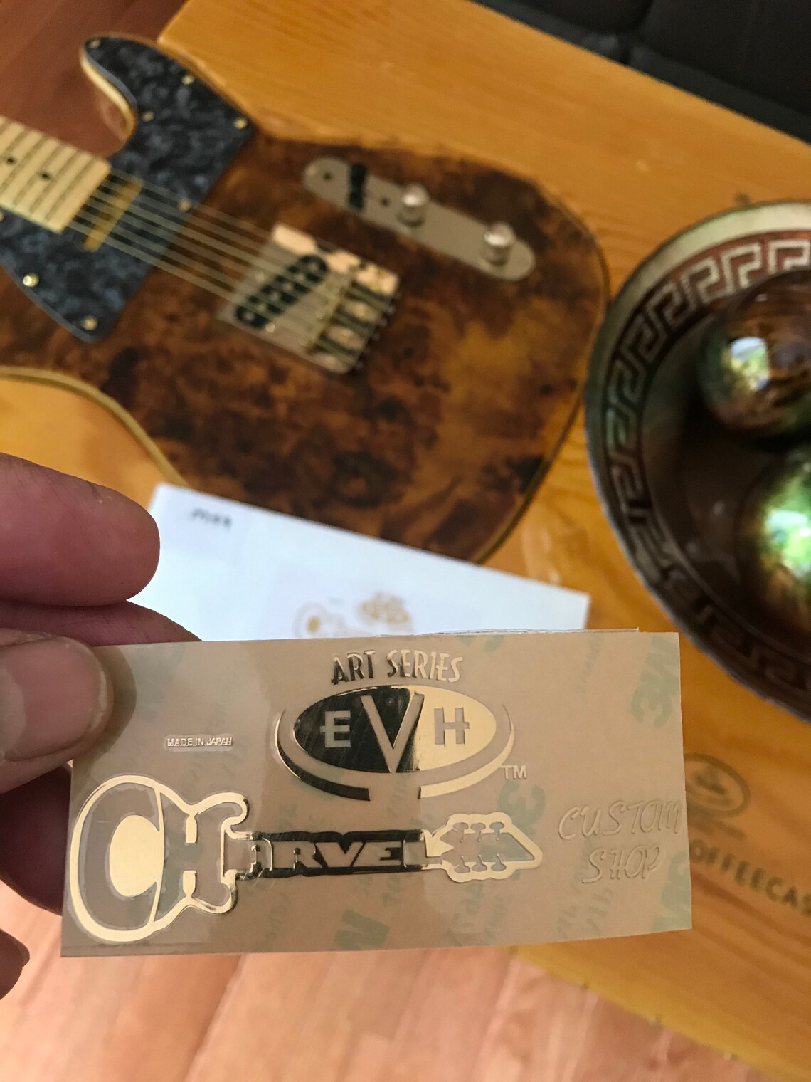 Charvel EVH Metal Laser Cut 3d Guitar Decal Headstock Sticker ...