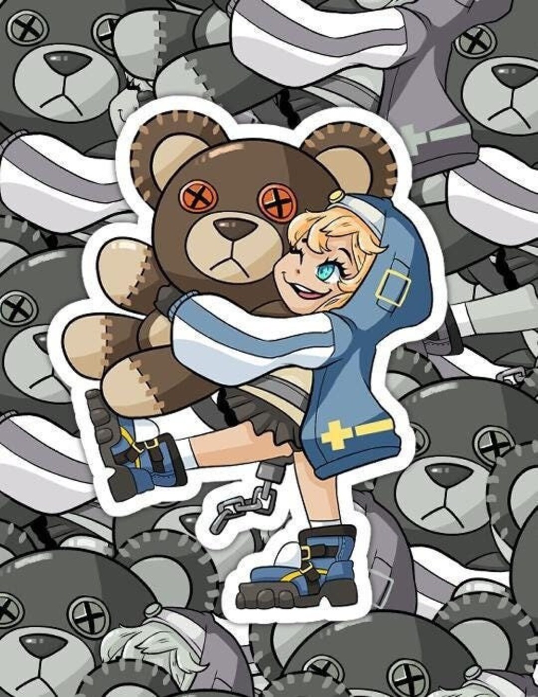 Guilty Gear Bridget Vinyl Sticker - Etsy
