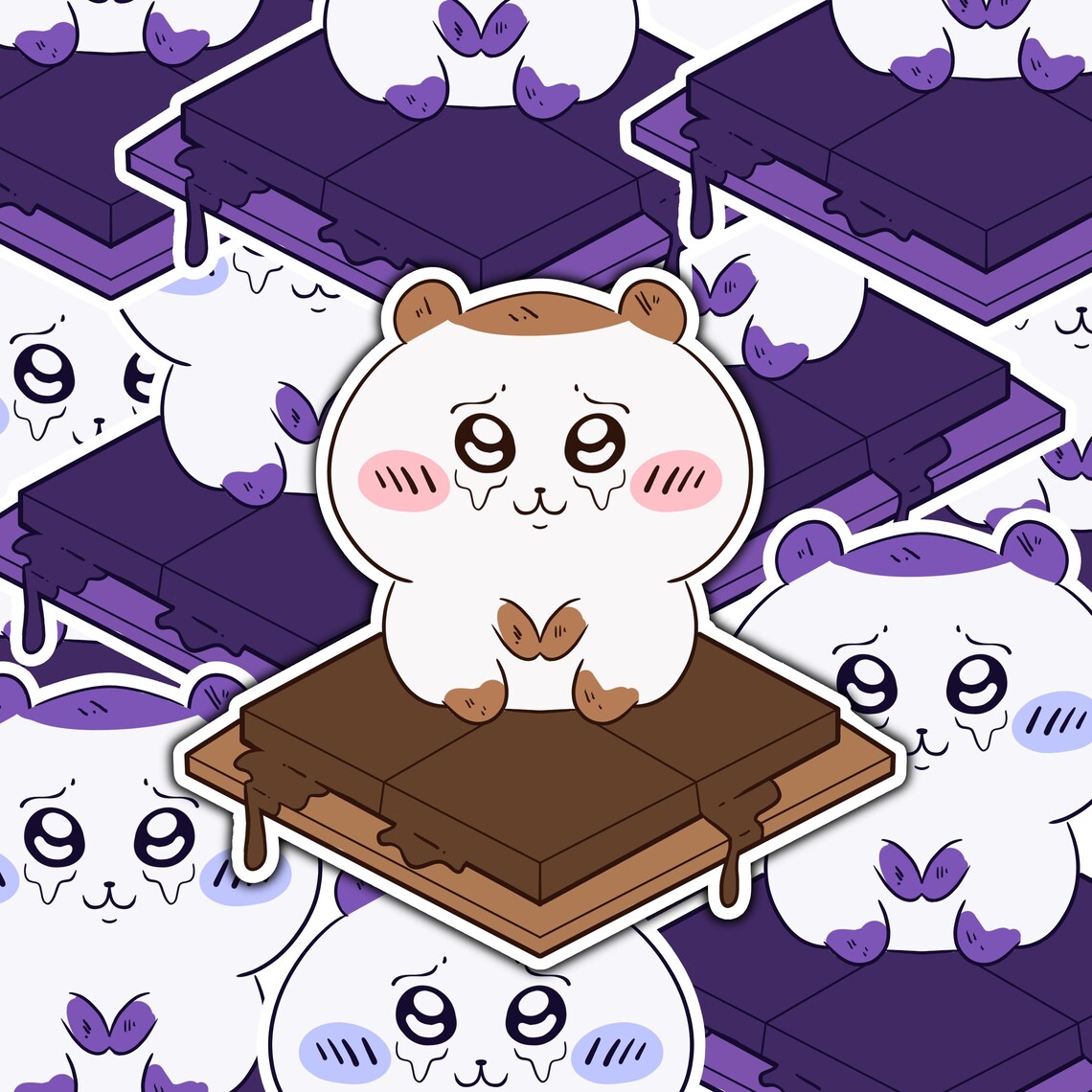 Chiikawa and Friends Stickers Kurimanju Momonga Cute Vinyl Gift - Etsy