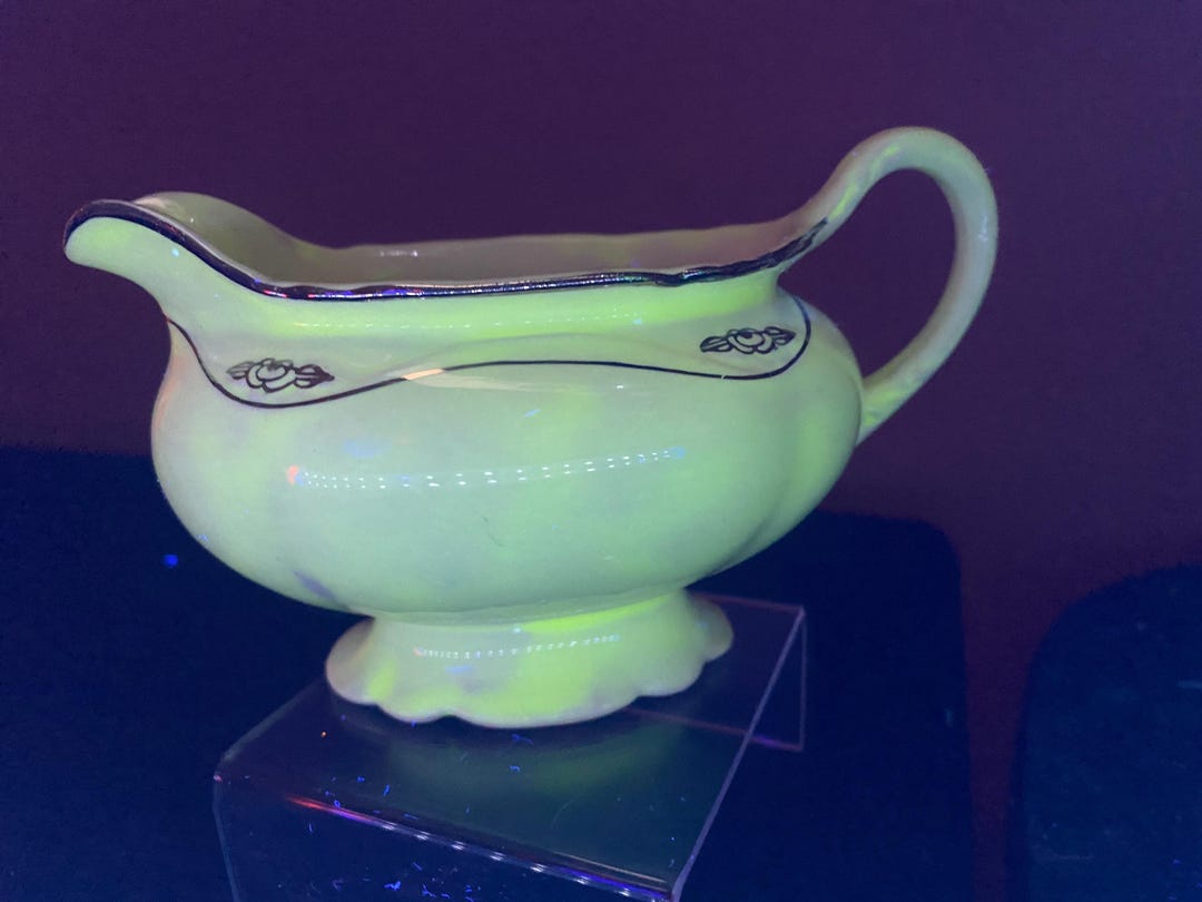 Uranium Glazed Homer Laughlin Cream Pitcher - Etsy