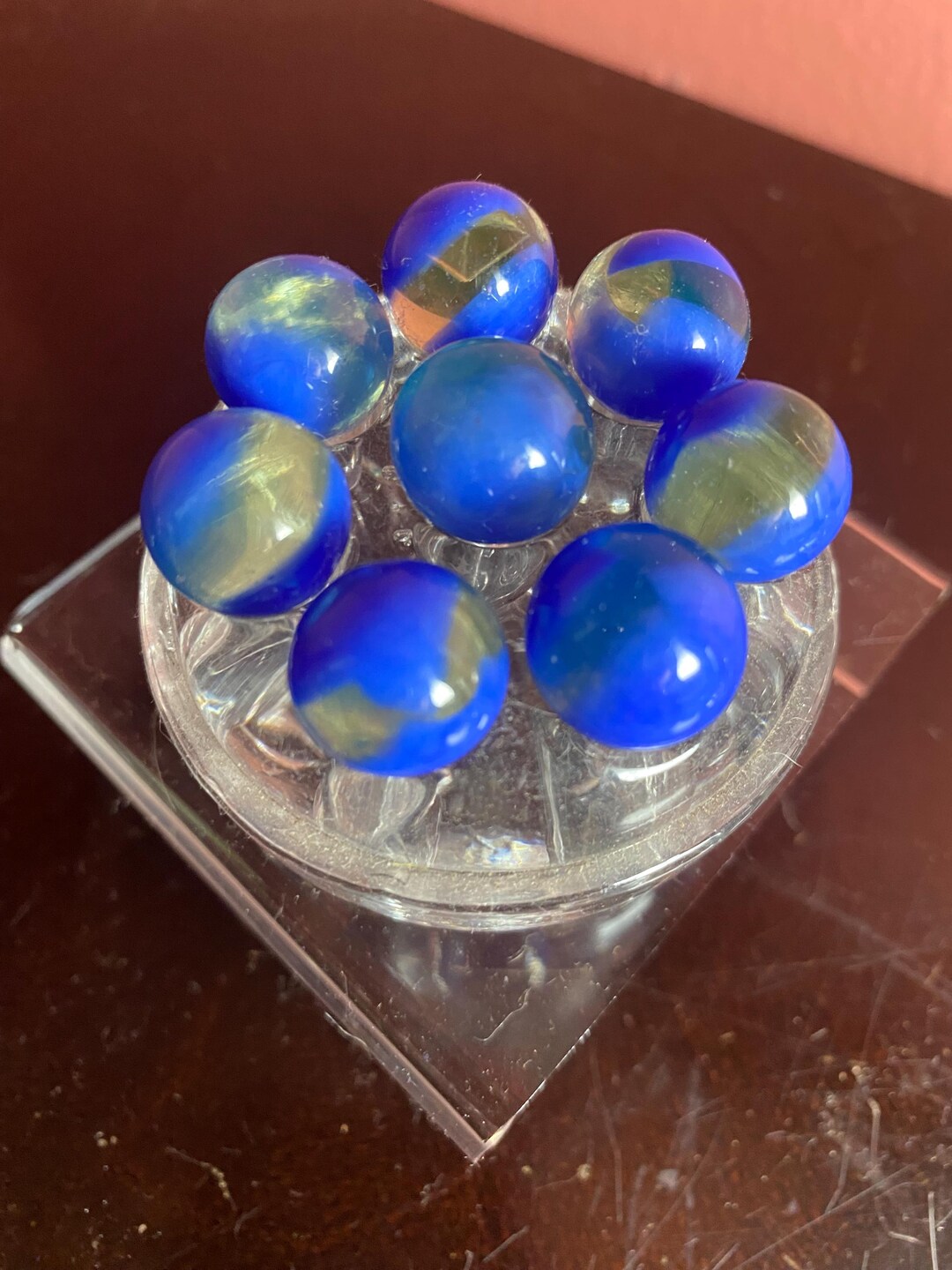 Uranium Blue Swirl Marbles - Etsy