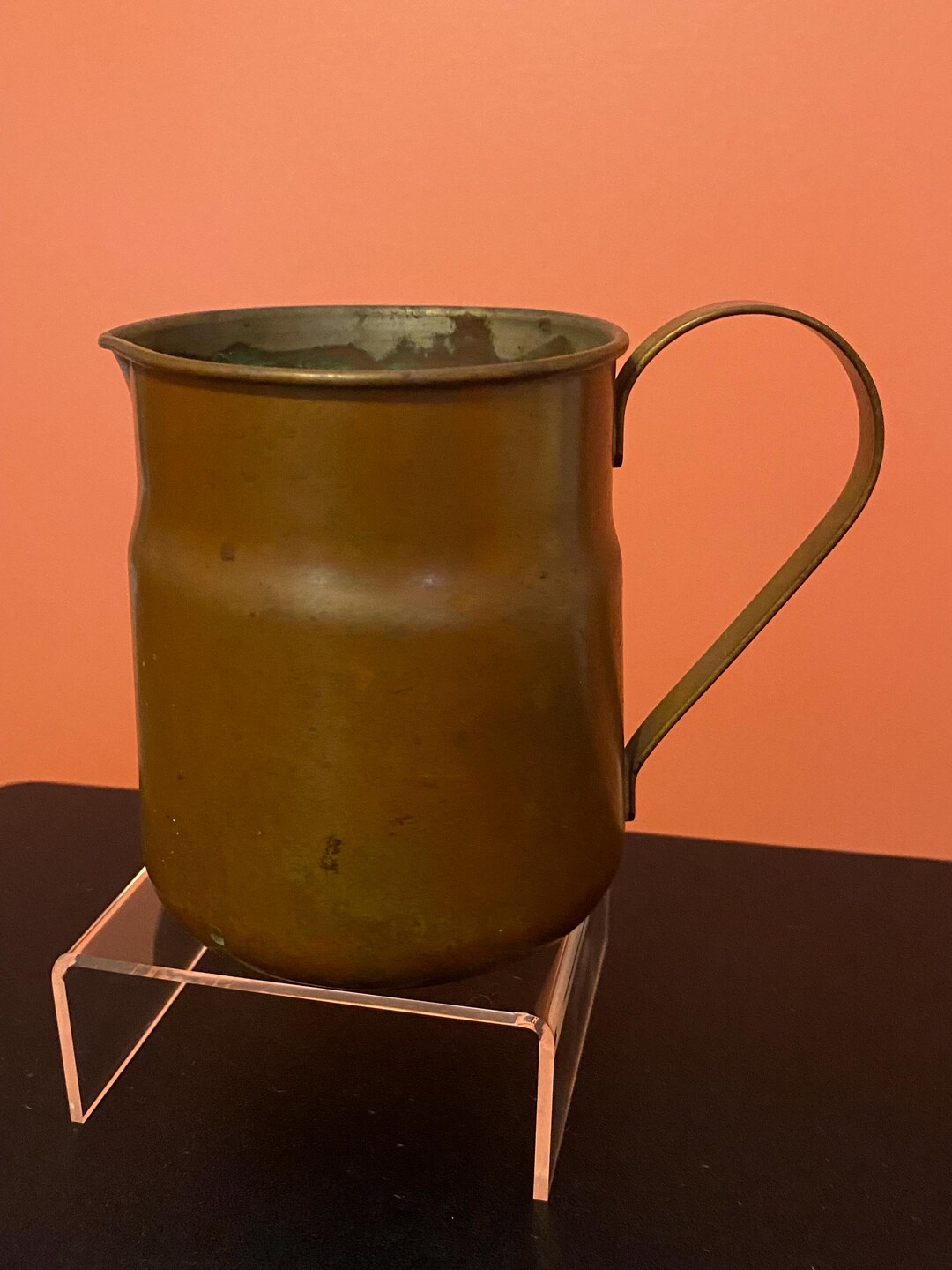 Vintage Copper Cream Pitcher - Etsy