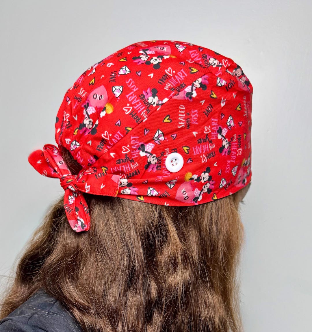Mickey & Minnie Scrup Cap - Etsy