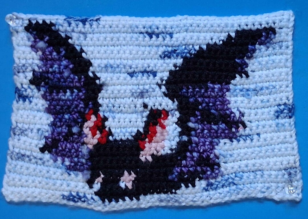 Bat Wall Art Tapestry Crochet - Etsy