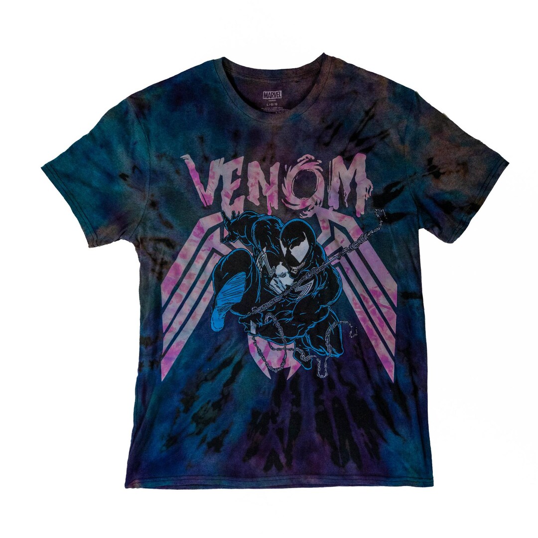 Venom Reverse Tie-dye Graphic Tee - Etsy