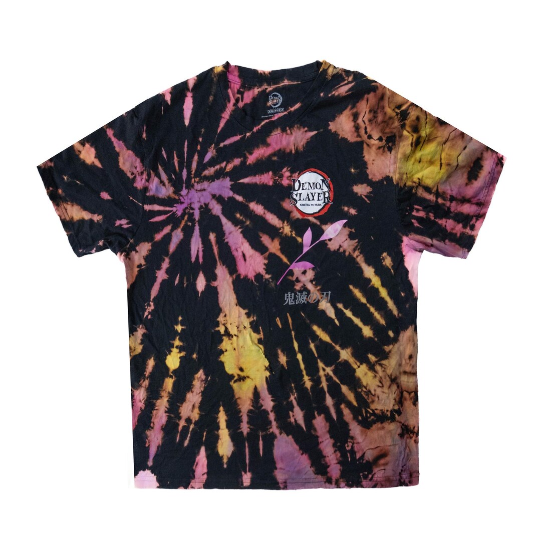 Demon Slayer Nezuko Reverse Tie Dye Graphic Tee **discounted** (READ ...