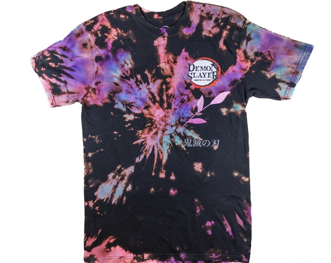 Demon Slayer Nezuko Reverse Tie Dye Graphic Tee - Etsy